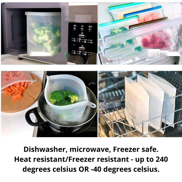 Reusable Silicon Food Pouches- 4 Pack – Silver turtle